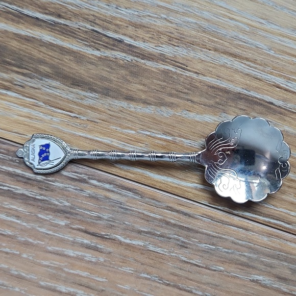 Dining | Alaska Spoon Blue White Flag | Poshmark